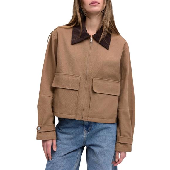 Mod Ref | Jackets & Coats | New Mod Ref Cropped Barn Jacket In Brown ...